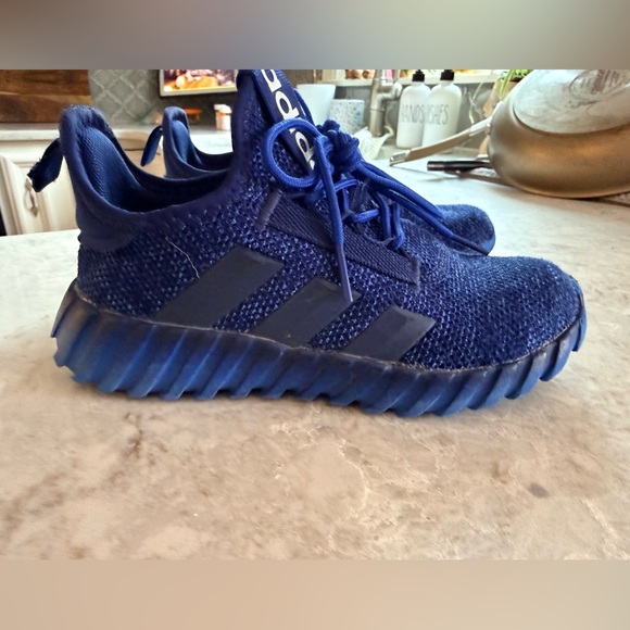 adidas | Shoes | Adidas Navy Blue Knit Sneakers | Poshmark